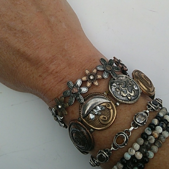 Vintage | Jewelry | Vintage Mixed Metal Bracelet Bundle | Poshmark